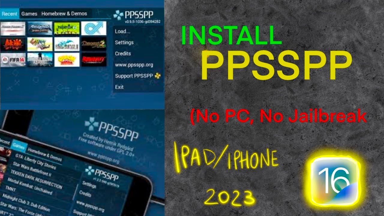 How To Install PPSSPP on IPad/iPhone | No Pc, No Jailbreak | 2023 [ITA ...