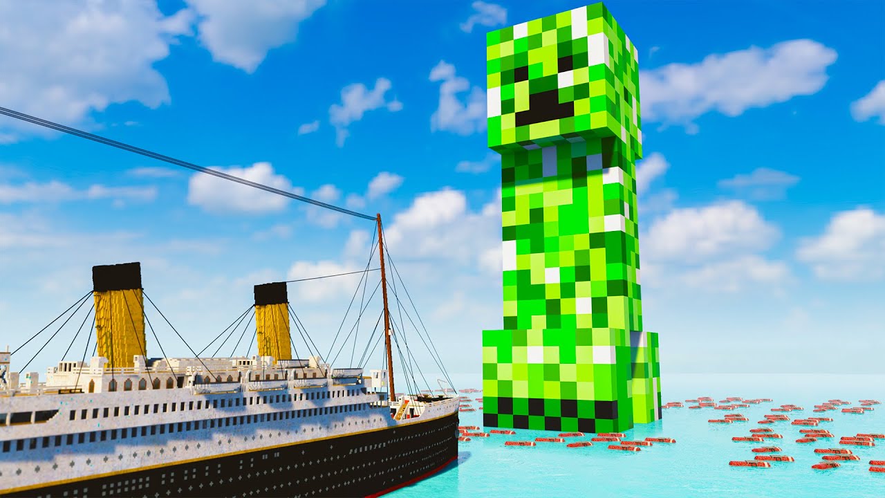 Ships vs Minecraft Creeper | Teardown - YouTube