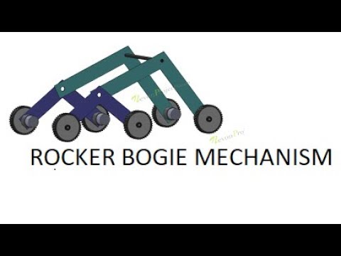 ROCKER BOGIE MECHANISM (DESIGN AND MOTION ANALYSIS) | SOLID WORKS ...