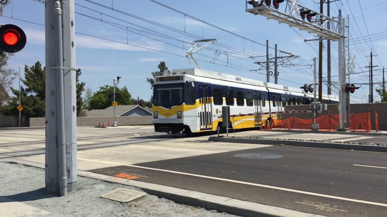 SACRT Blue Line Test Train With Refurbished UTDC Cars passing ...