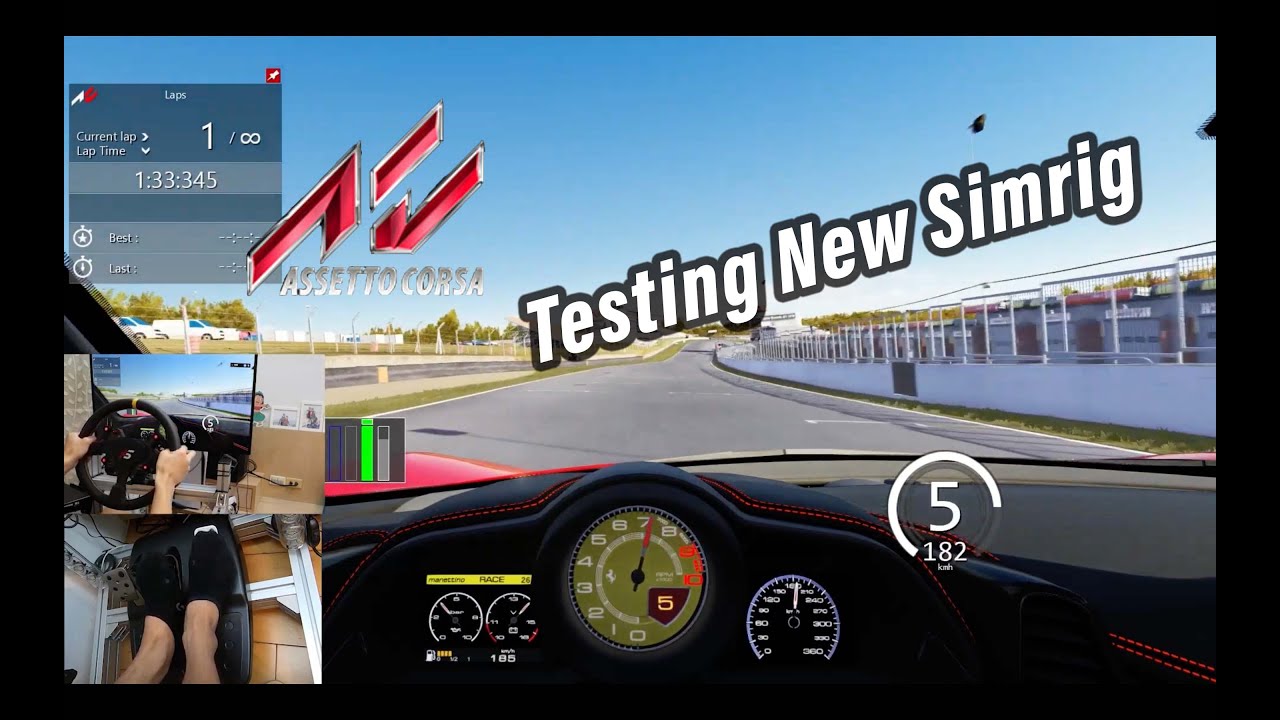 Testing New Sim Rig | Assetto Corsa | Simagic Alpha Mini - YouTube