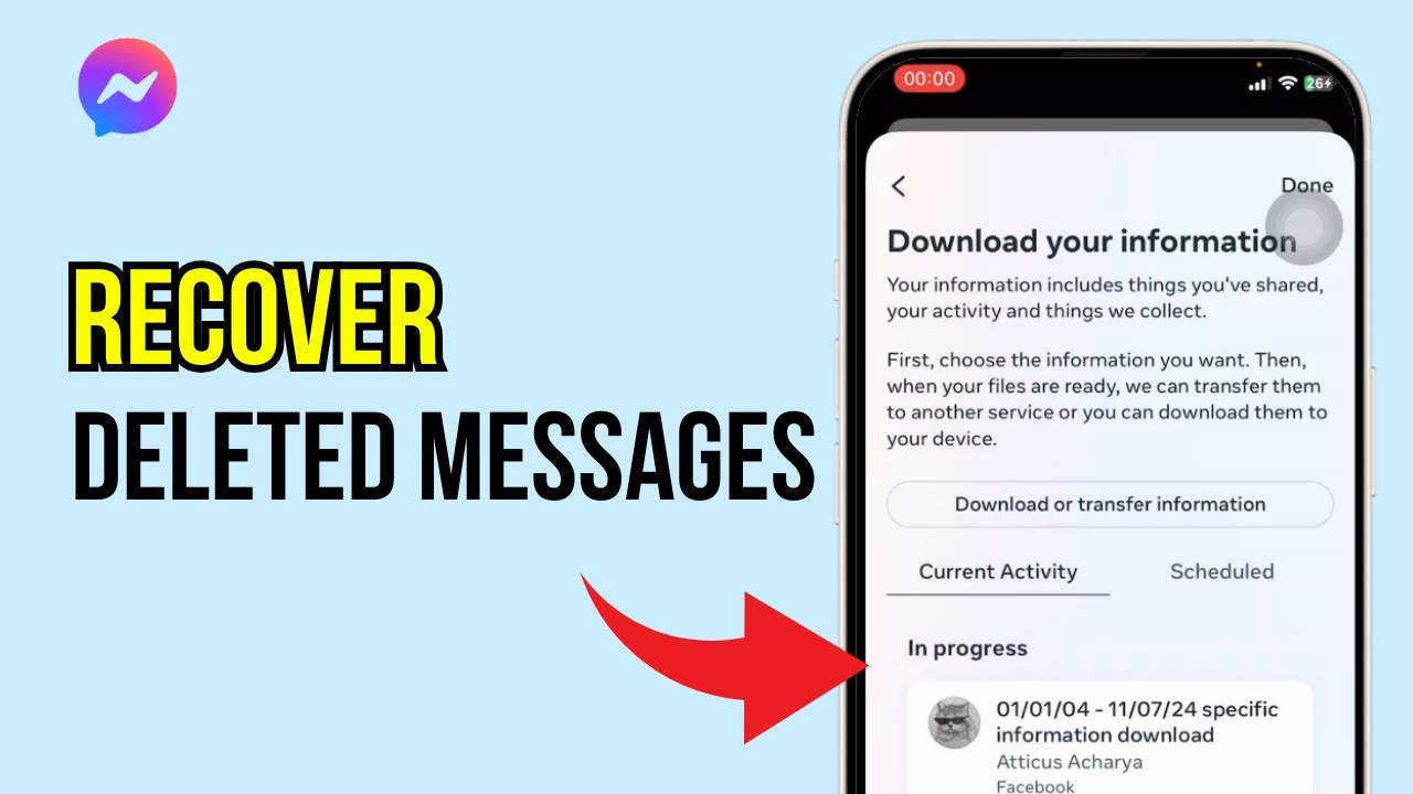 How to Recover Deleted Messages on Messenger - YouTube