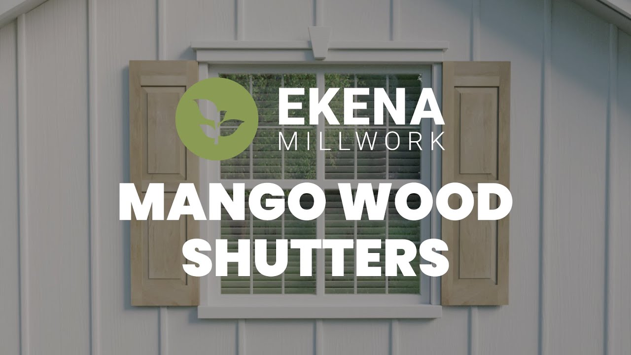 How to Enhance Your Exterior with Mango Wood Shutters - YouTube