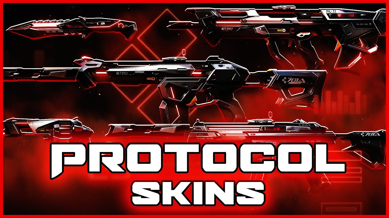VALORANT PROTOCOL SKINS BUNDLE (ALL COLORS) | New Skin Collection ...