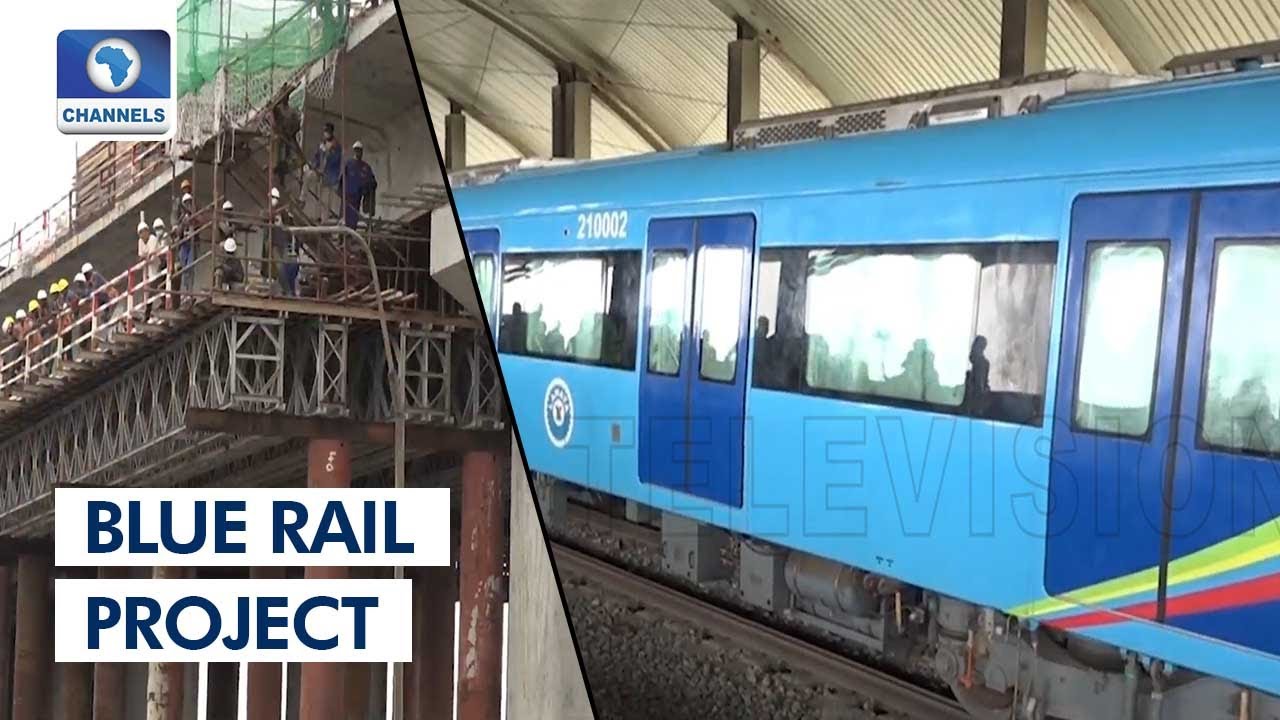Blue Rail Project: Gov Sanwo-Olu Launches Final Track Beam - YouTube