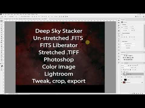 Astrophoto Processing in DSS, FITS Liberator and Photoshop - YouTube