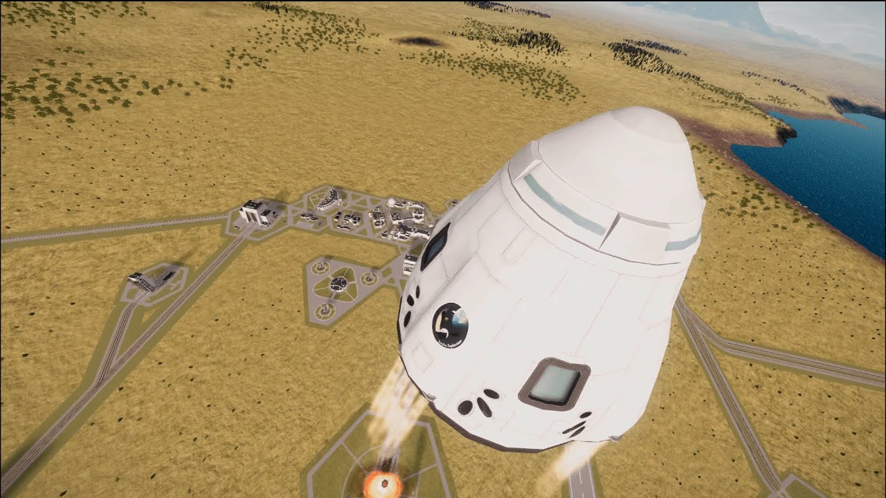 Kerbal Space Program launch abort after engine failure - YouTube