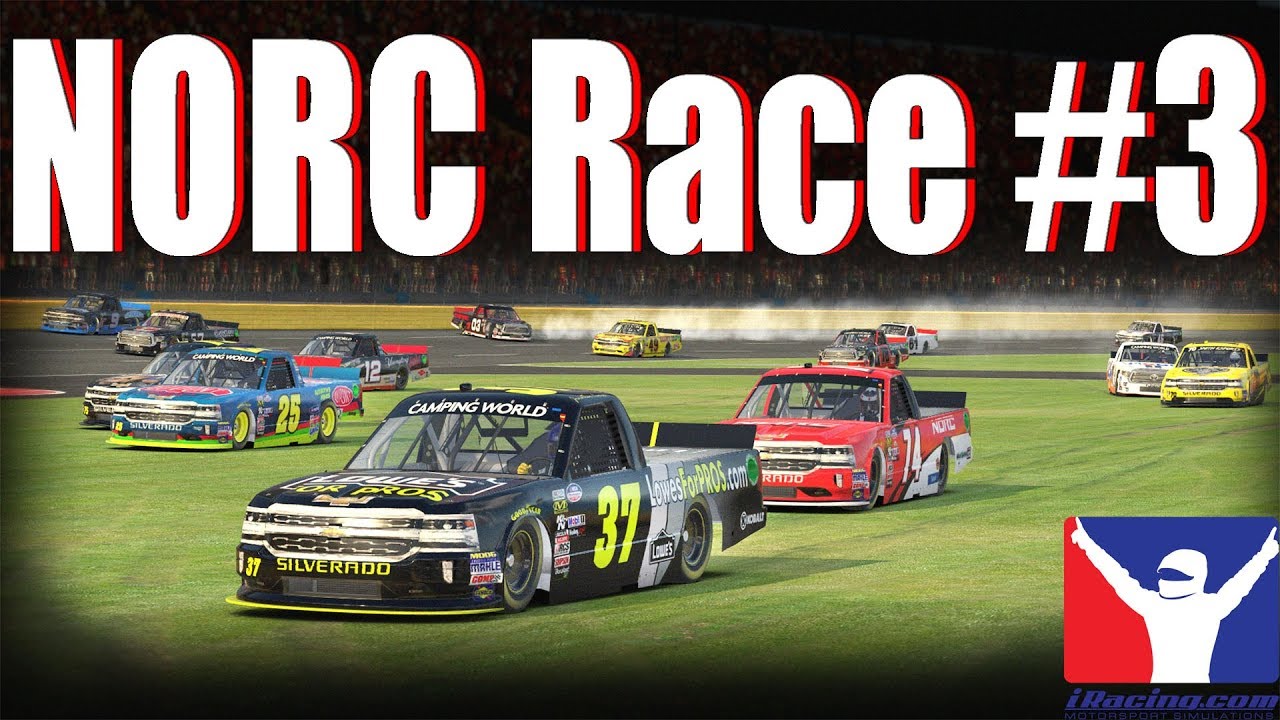 NORC Season 9 Race 3 | Camping World Trucks @ Charlotte | iRacing - YouTube