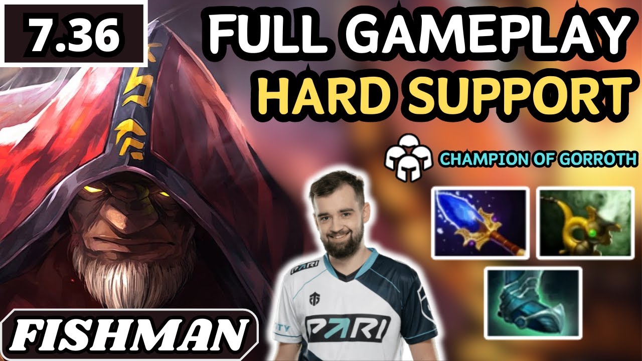 7.36 - Fishman WARLOCK Hard Support Gameplay 34 ASSISTS - Dota 2 Full ...