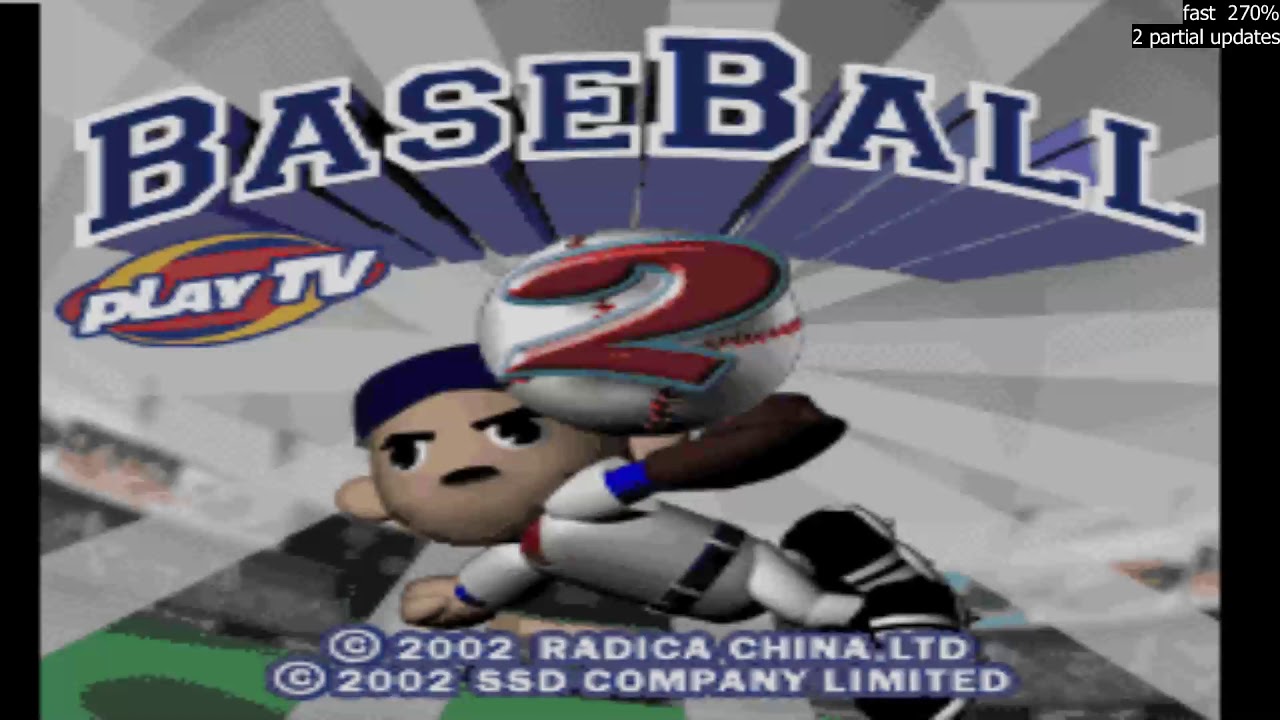 MAME MESS PLAY TV BASEBALL 2 RADICA & SSD COMPANY 2002 CHINTENDO VII ...