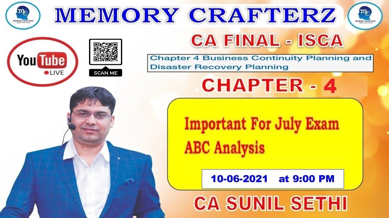 CA FINAL ISCA (CHP 6 BCP & DRP) IMPORTANT QUESTION FOR JULY 21 BY ...