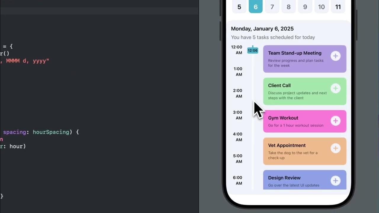 [SWIFTUI AND CLAUDE AI] 29 CalendarView Gestures - YouTube