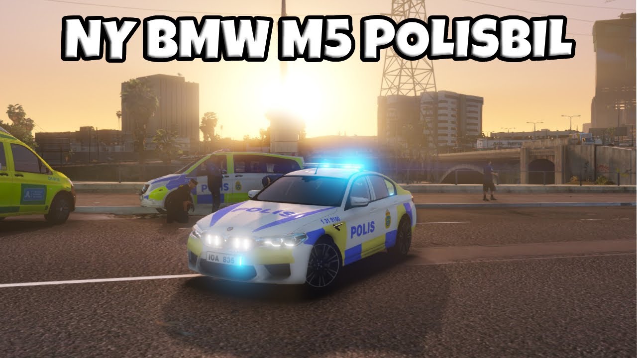 SVENSK POLISPATRULL / NY BMW M5 POLISBIL OCH VOLTAD BIL / GTA 5 LSPDFR ...