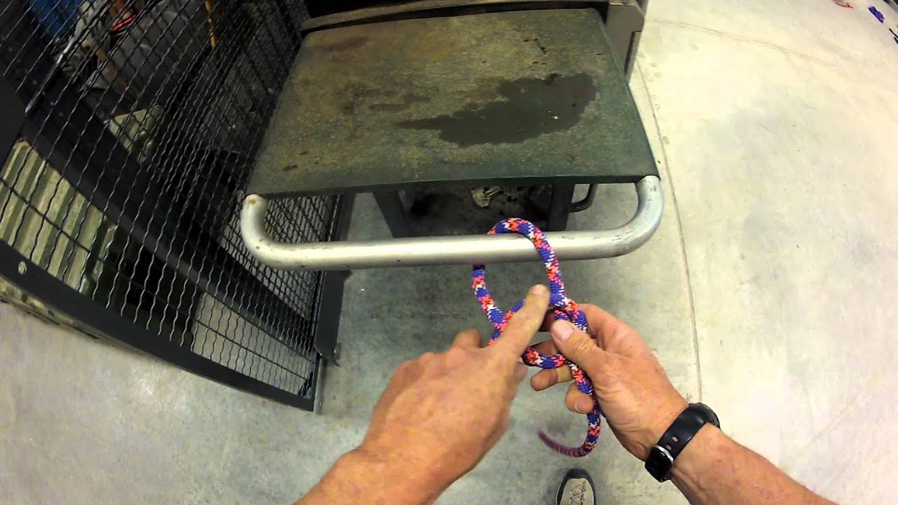 Bowline Long tail Overhand method. - YouTube