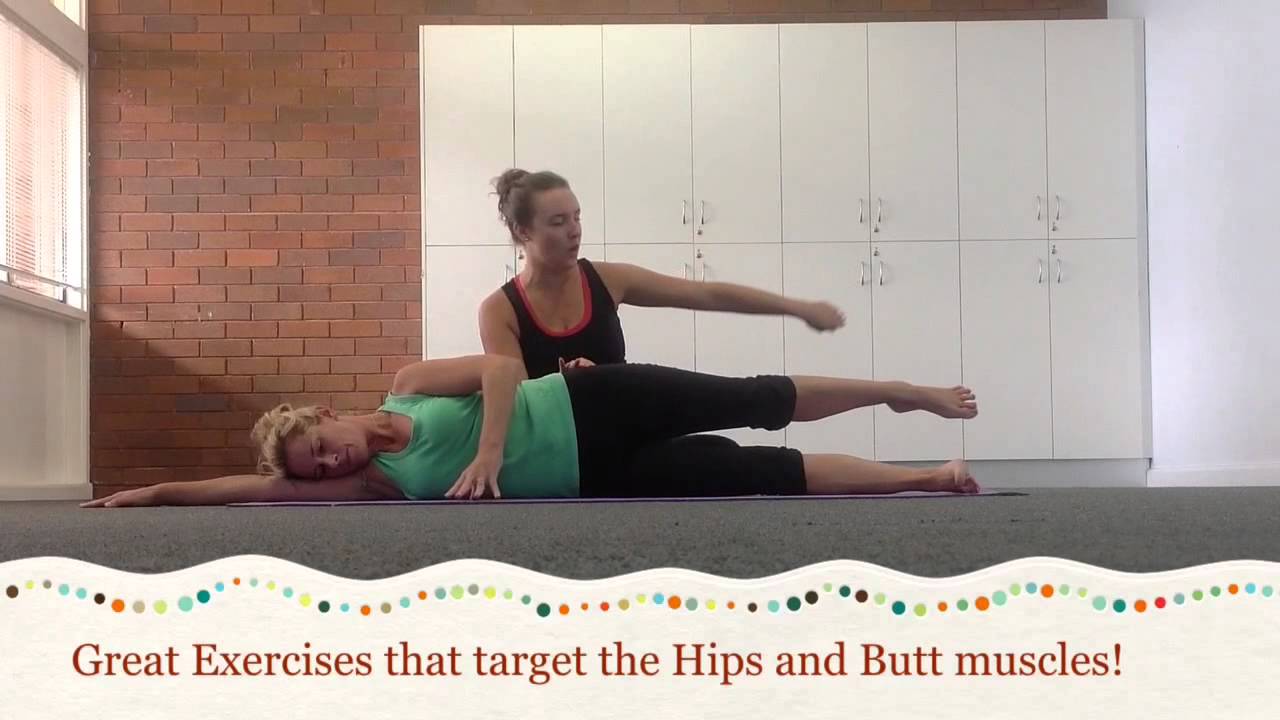 Great Exercises for Hips, Butt and Upper Back! - YouTube