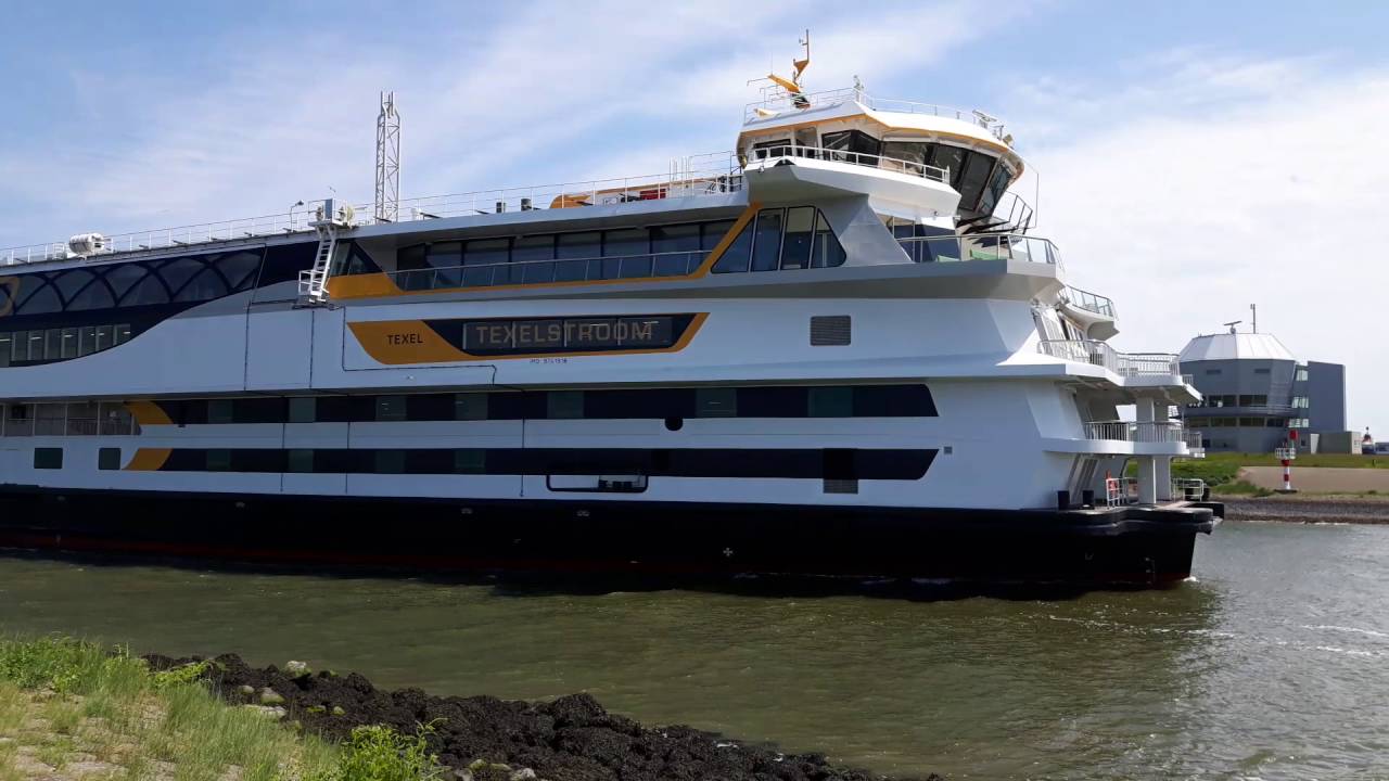 Nieuwe boot Texel maakt proefvaart - YouTube
