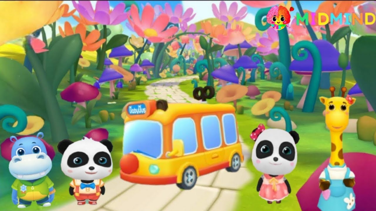 Baby Bus | School Bus | @ MIDMIND For Kid's - YouTube