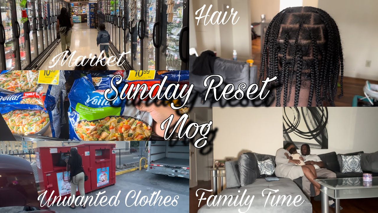 VLOG: REALISTIC SUNDAY RESET | MARKET RUN | GIVING CLOTHES AWAY ...