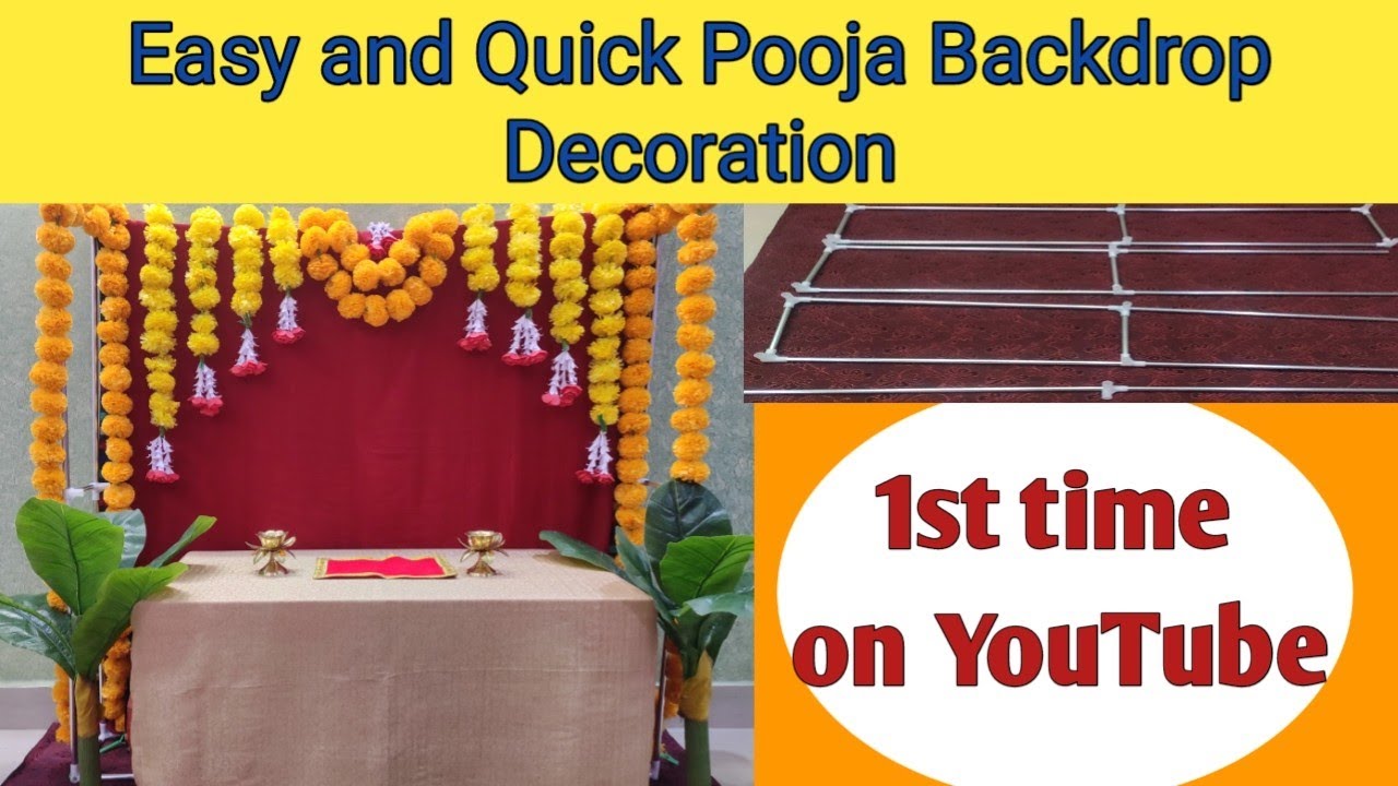 Easy backdrop decoration ideas | Simple background decoration for ...