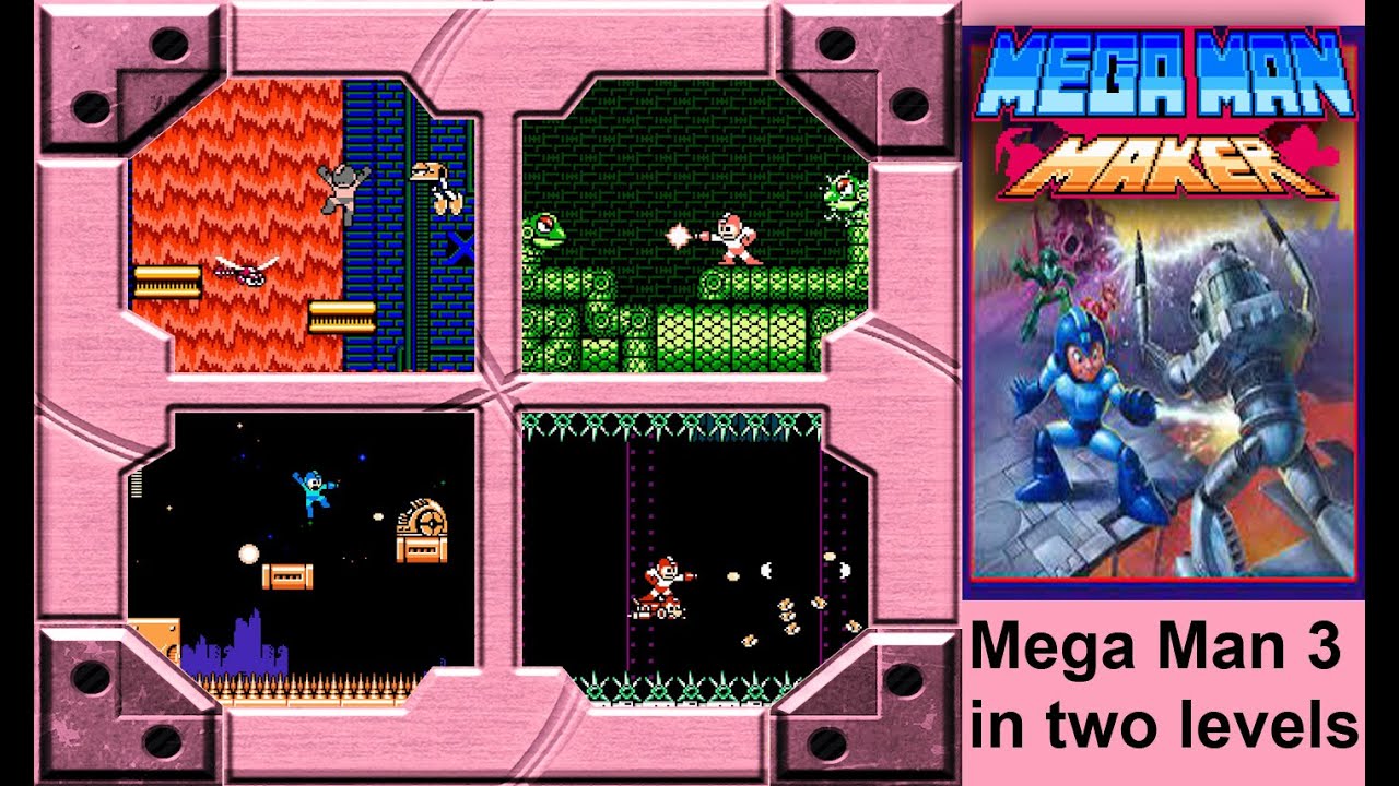 Mega Man Maker - Mega Man 3 in two levels - YouTube