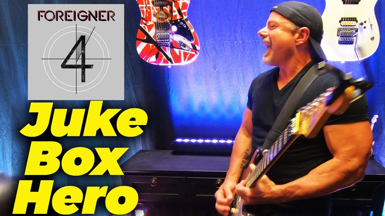 FOREIGNER - JUKE BOX HERO - guitar solo cover - YouTube