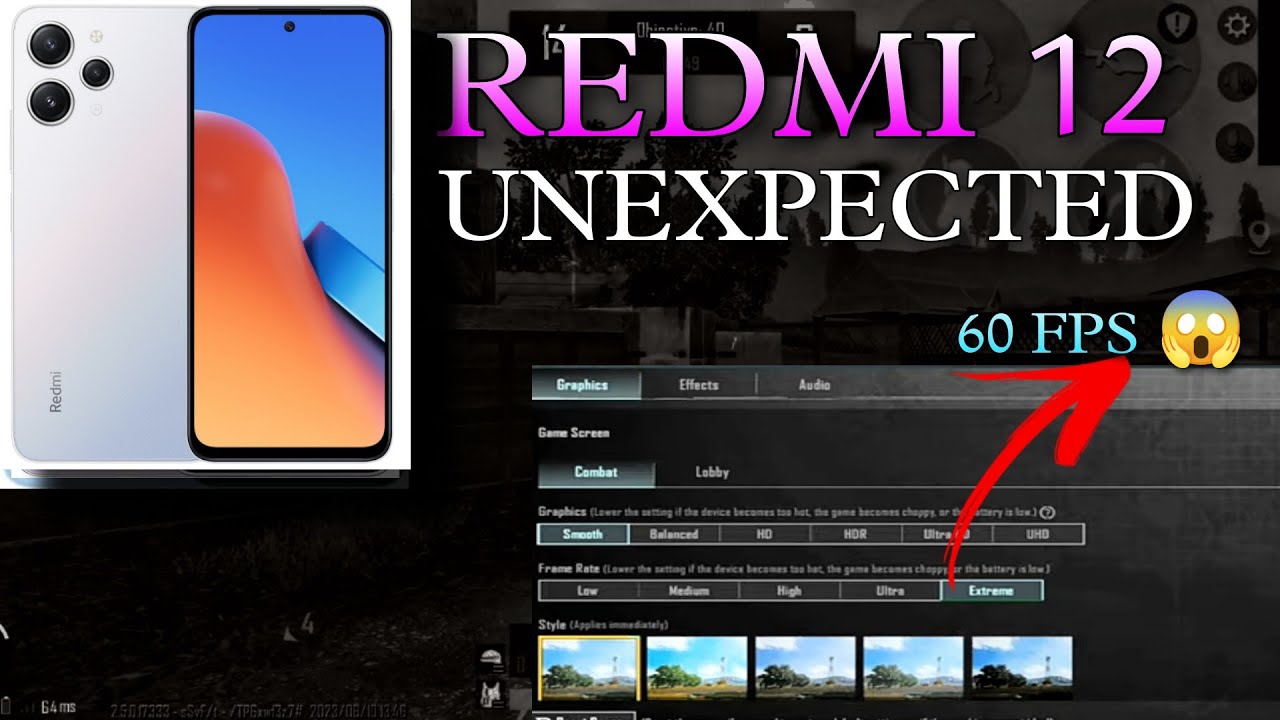 Redmi 12 Pubg Test | Redmi 12 Pubg Graphics |🤯 Gyro, Performace, Heat ...
