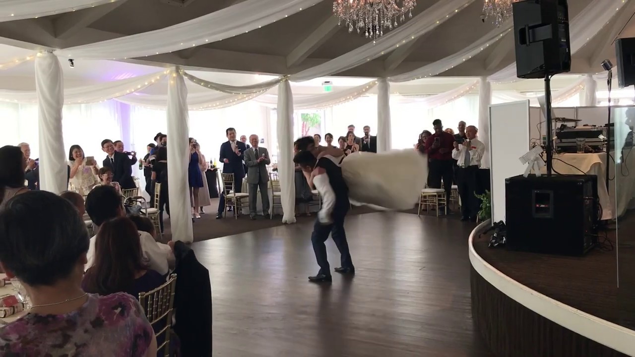 Our Wedding First Dance - Swing Dancing in a Ball Gown Wedding Dress ...