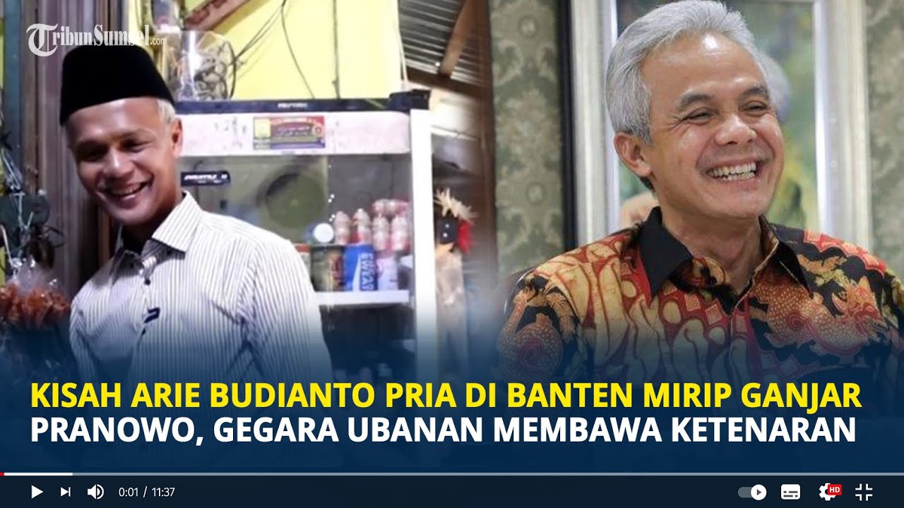 Kisah Arie Budianto Pria di Banten Mirip Ganjar Pranowo, Gegara Ubanan ...