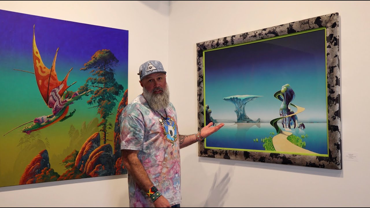 Roger Dean's Pathways & Dragon at Dawn Paintings - YouTube