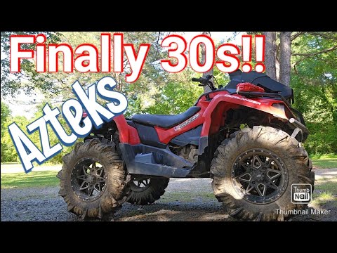 We finally got 30s on the Outlander 450!!! (sheeeeesh or whatever ...