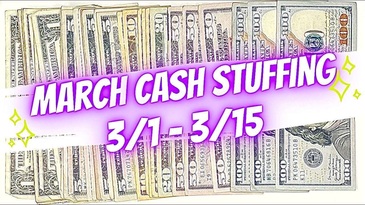 Cash Stuffing March 1st Paycheck - YouTube