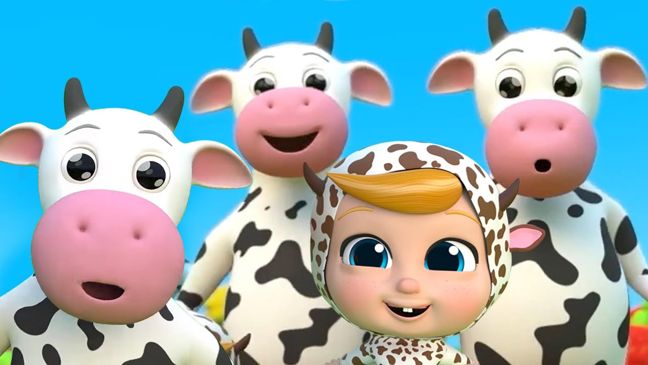 Five Fat Cows Nursery Rhyme And Children Song by The Five Little Show ...