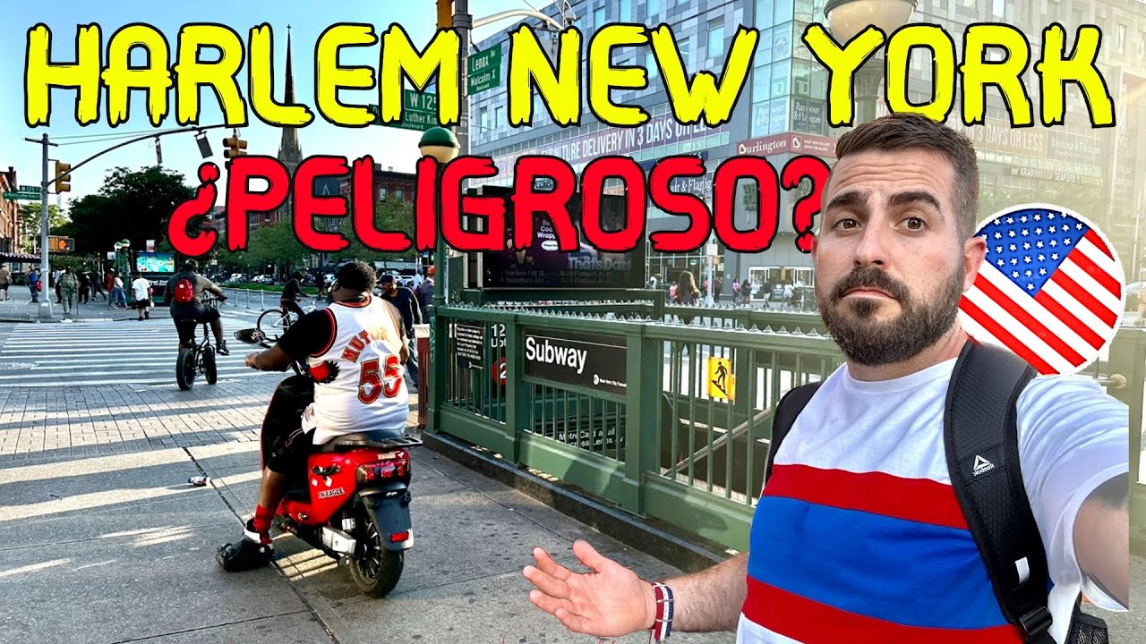 VISITE uno de los BARRIOS "Peligrosos" de New York 🇺🇸 ¡HARLEM! - YouTube