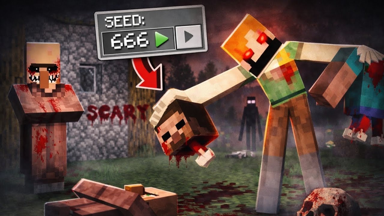 I Explored the Most TERRIFYING Minecraft Seed Horror World 😱 - YouTube