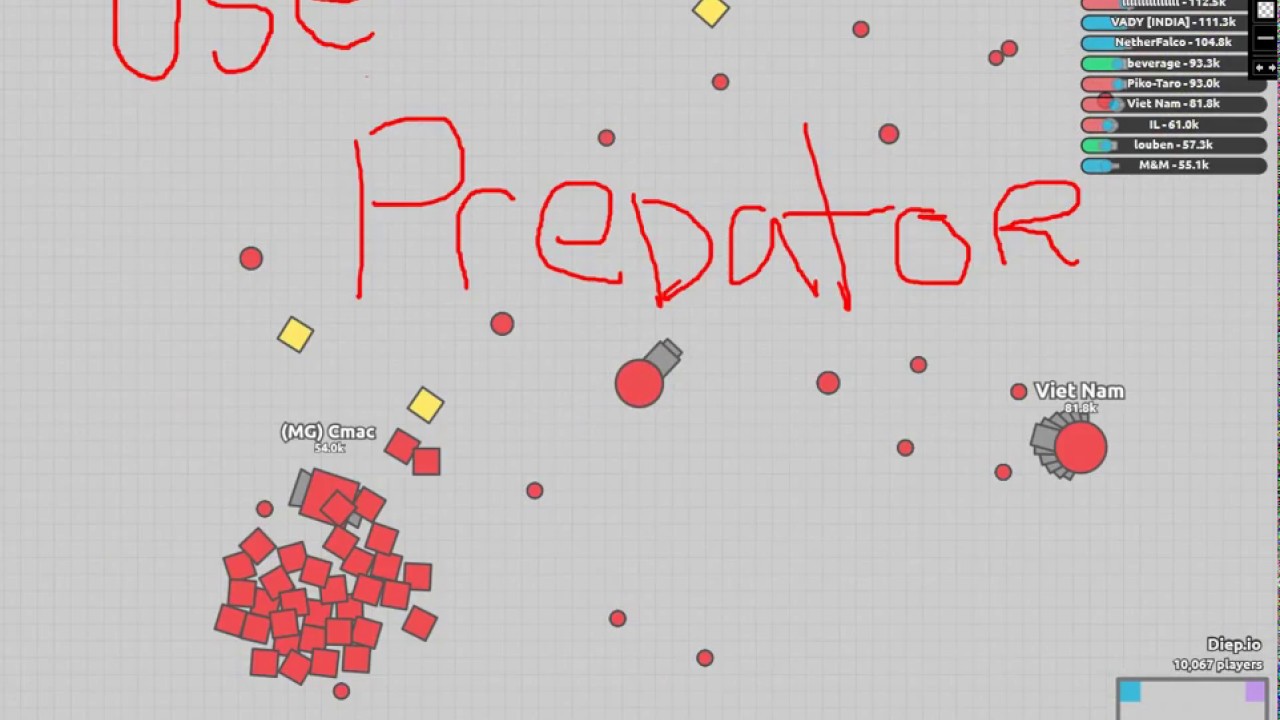 DIEP.IO PREDATOR BY - YouTube