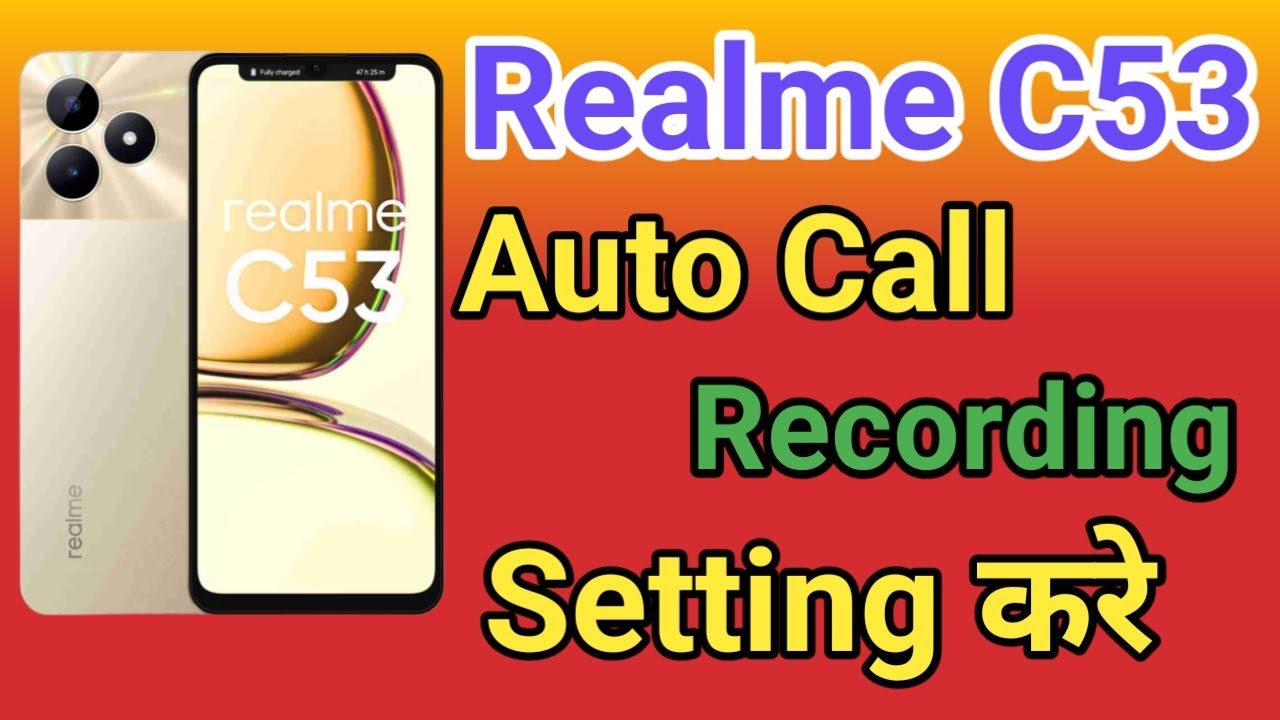 Realme C53 Auto Call Recording kaise kare | How To Auto Call Recording ...