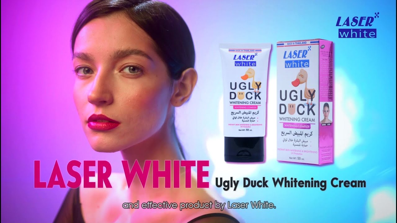Laser White Ugly Duck Instant Whitening Cream - YouTube