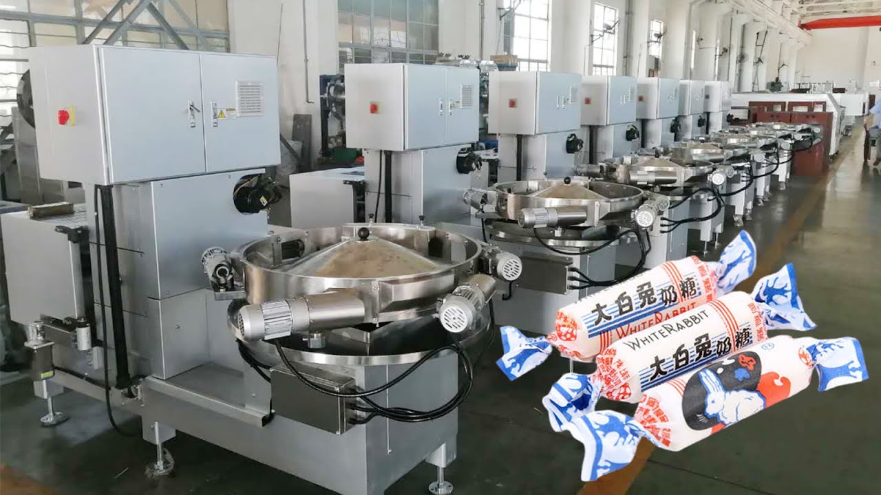 Cylinder-shaped candy double twist wrapping machine(white rabbit candy ...