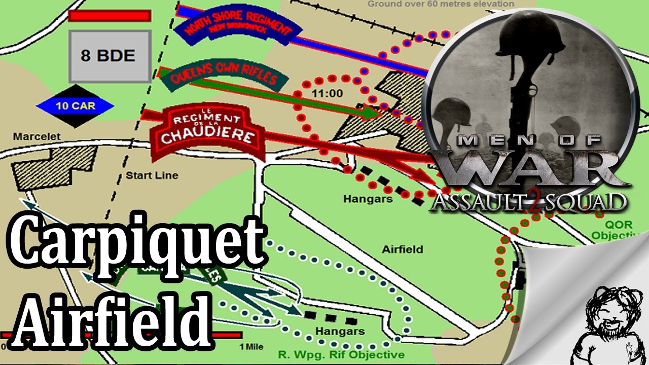 Men of War: Assault Squad 2 - Carpiquet Airfield - Part One - YouTube