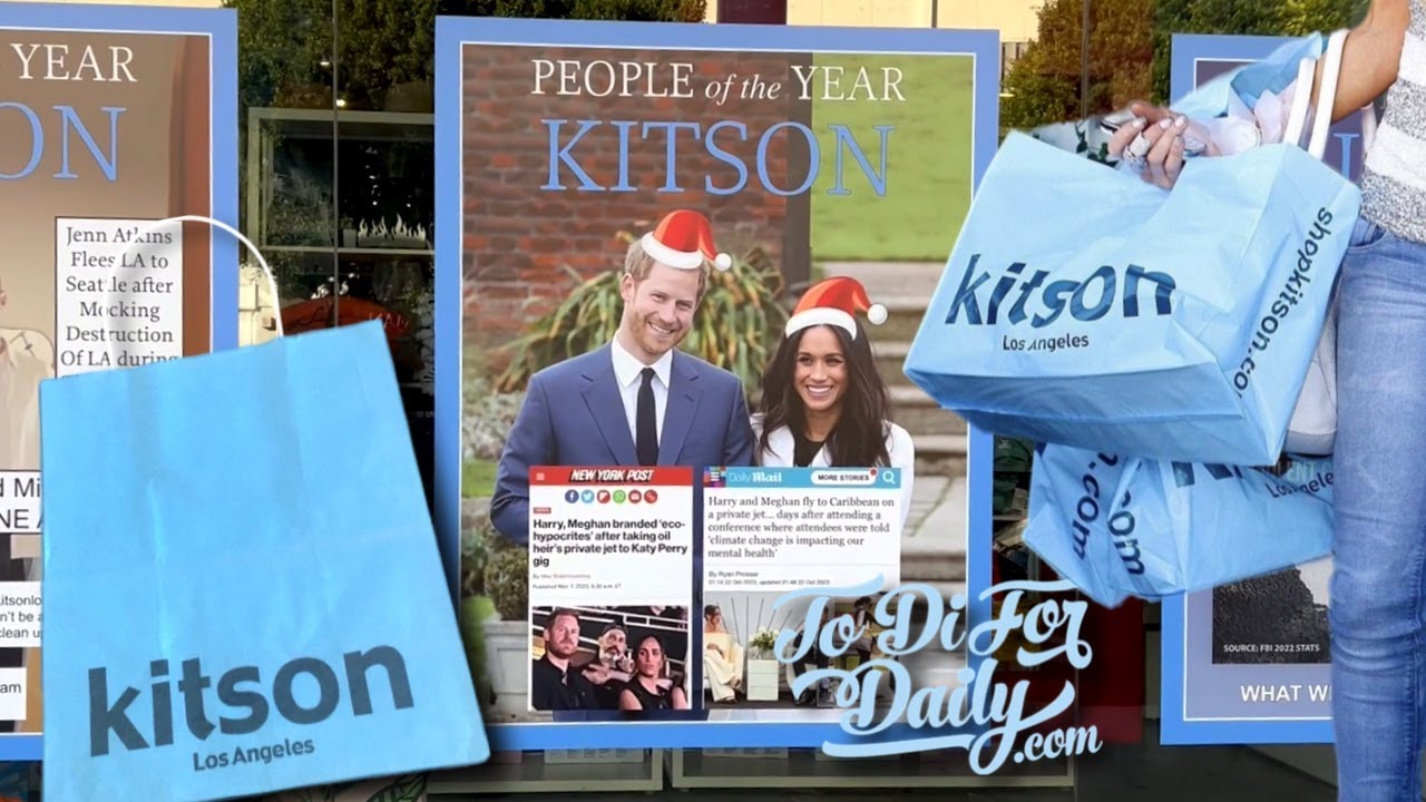 NEW! Kitson founder on Harry and Meghan window display - Hollywood ...