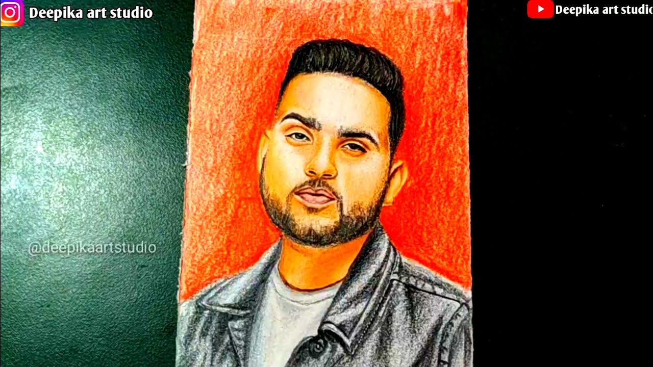 karan aujla drawing | Punjabi singer drawing | karan aujla sketch ...
