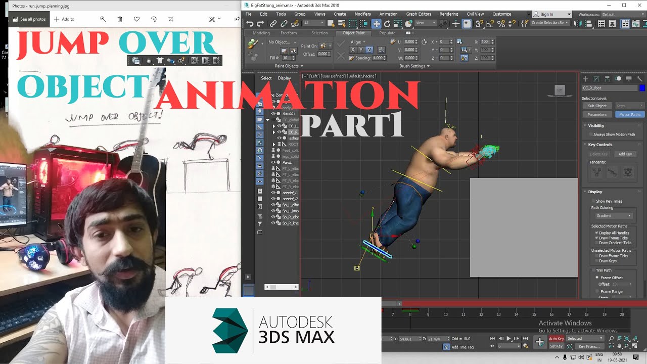 JUMP OVER OBJECT ANIMATION TUTORIAL 3DSMAX PART 1 - YouTube