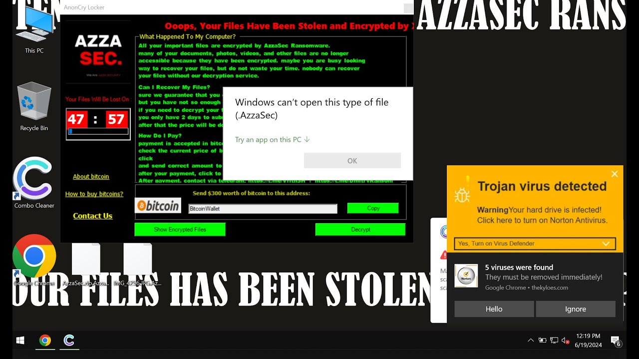 AzzaSec ransomware removal [.AzzaSec file virus[. - YouTube
