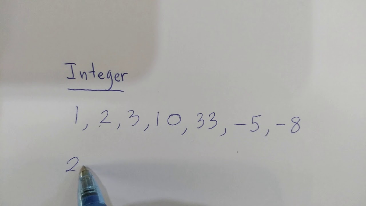 1.1 INTEGER MATEMATIK TINGKATAN 1 KSSM SERONOKNYA BELAJAR INTEGER - YouTube