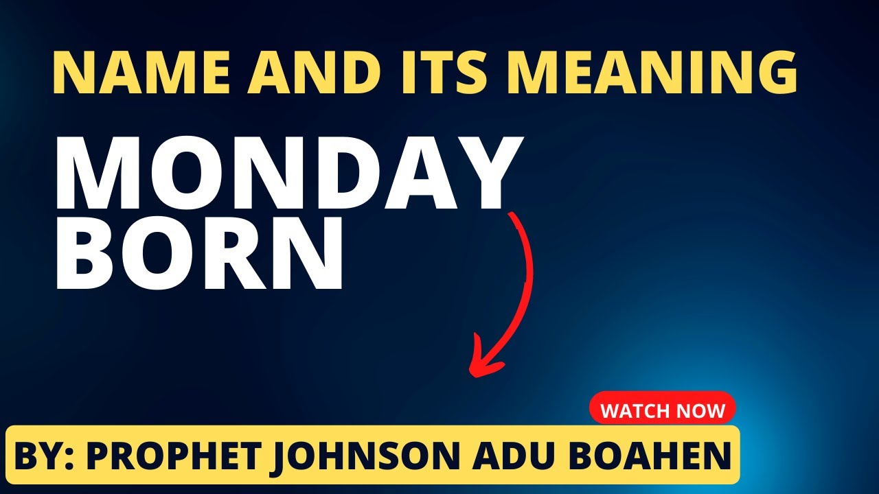 MONDAY BORN'S THIS VIDEO IS FOR YOU - YouTube