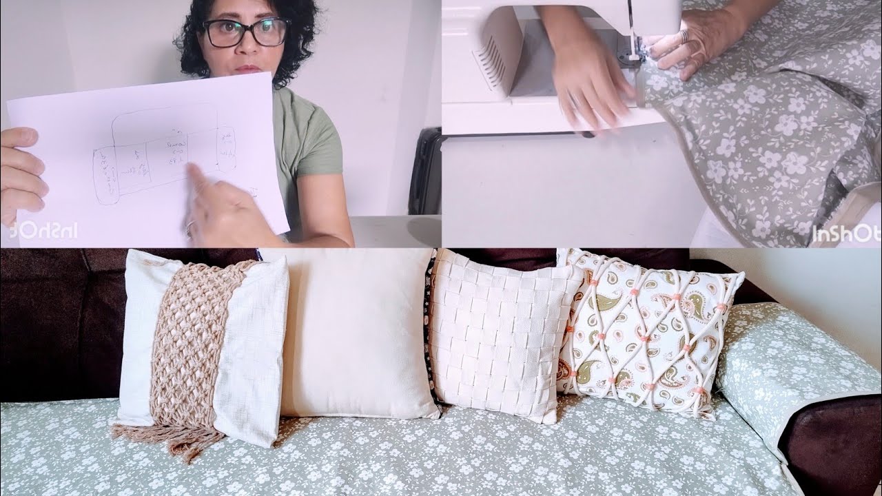 TUTORIAL/ CAPA PARA SOFÁ/MUITO FÁCIL! - YouTube
