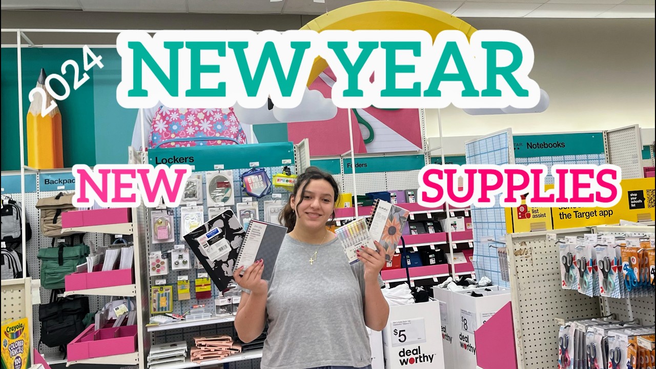 back to school supplies shopping!!! at TARGET! 2024 - YouTube