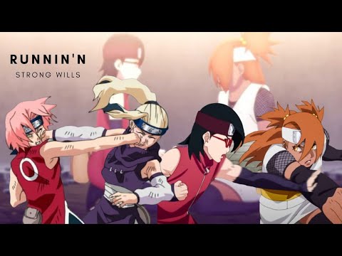 BORUTO AMV (Sakura vs Ino ft. Sarada vs Chocho) - Runnin' from My Heart