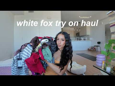 a colorful summer White Fox try on haul