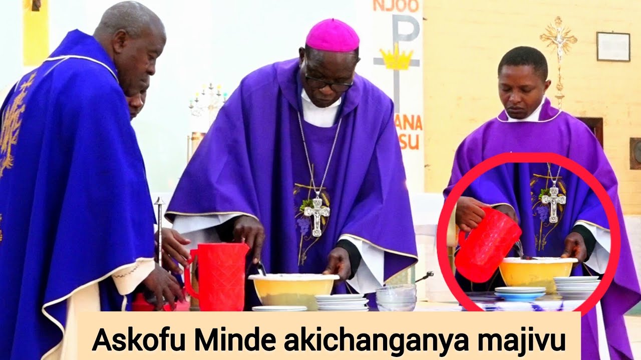 TAZAMA ASKOFU LUDOVICK J. MINDE AKIBARIKI MAJIVU LEO KATIKA KANISA KUU ...